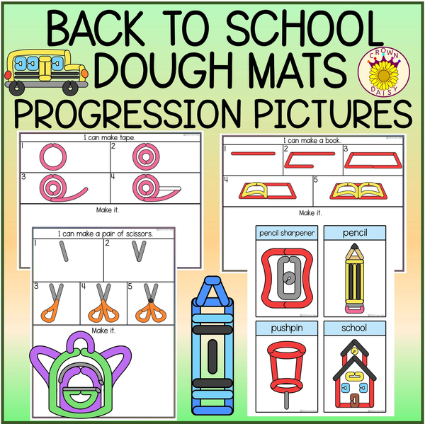 Playdough Mats and Cards for Back to School | Made By Teachers