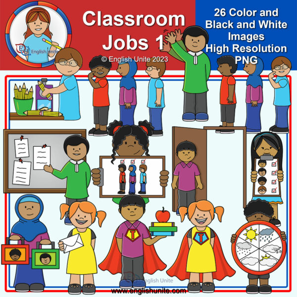 Clip Art - Classroom Jobs Bundle | Made By Teachers