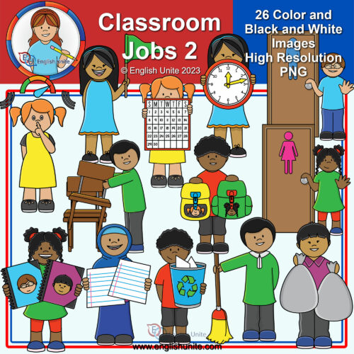 Clip Art - Classroom Jobs Bundle | Made By Teachers