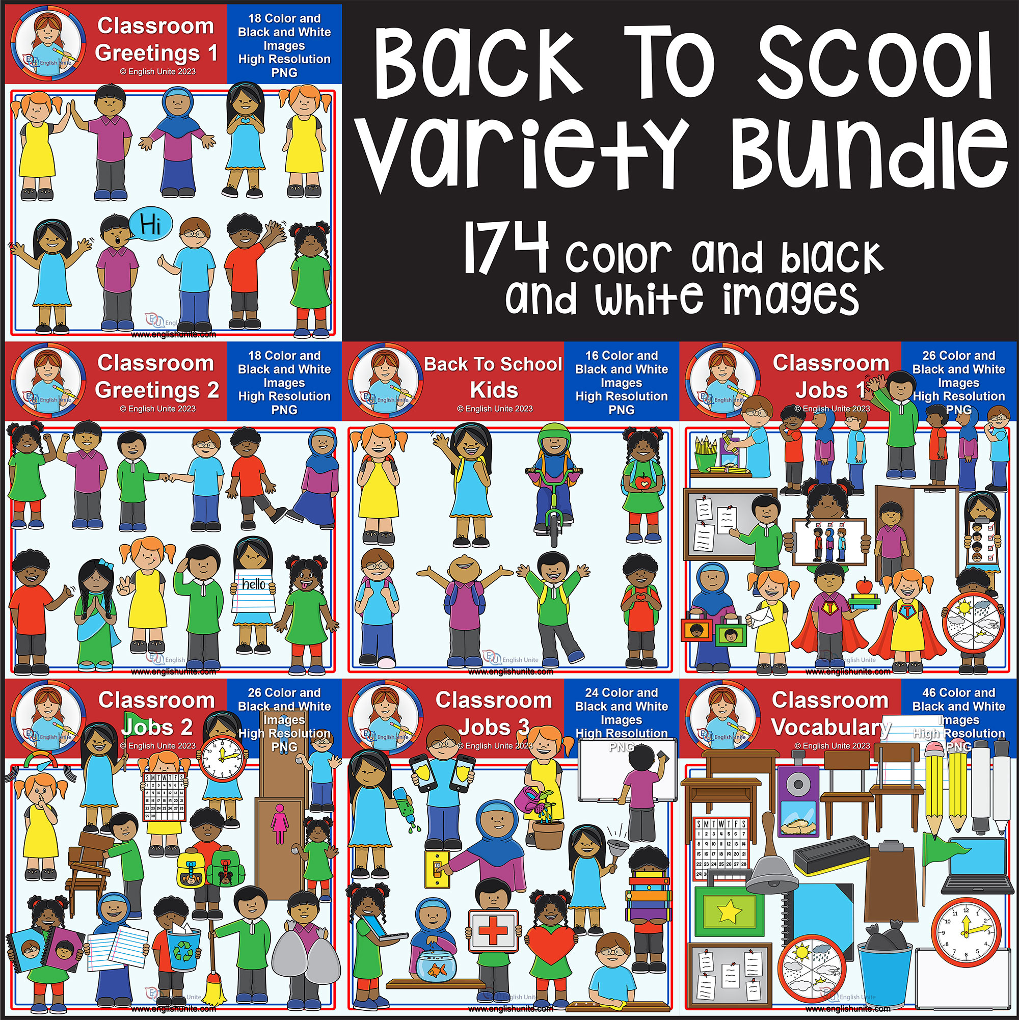 Clip Art - Back To School Variety Bundle | Made By Teachers