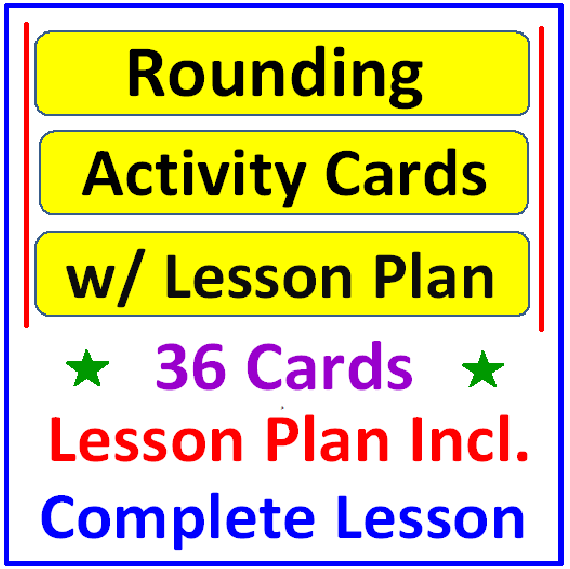 Rounding Activity Cards WITH Lesson (36 Cards PLUS Lesson) | Made By ...