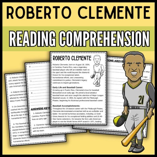 Roberto Clemente Reading Comprehension Passage - Hispanic Heritage ...