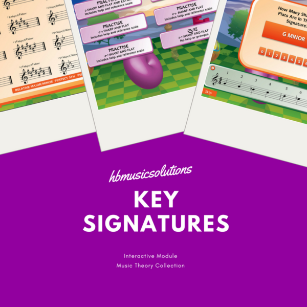 Key Signatures Music Interactive Module UK and US | Made By Teachers