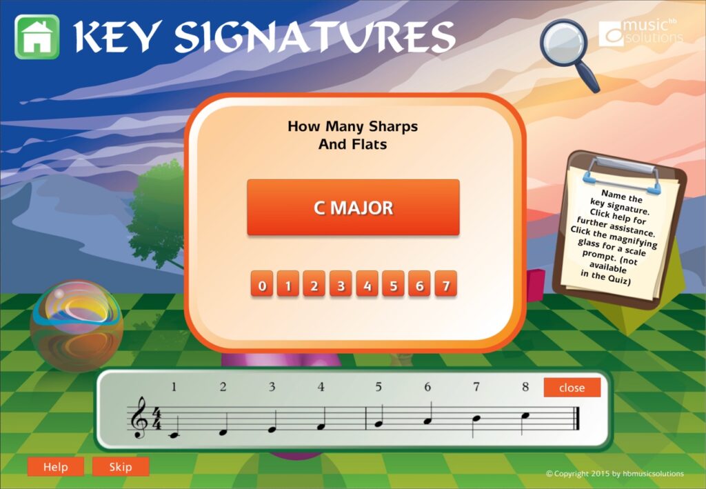 Key Signatures Music Interactive Module UK and US | Made By Teachers