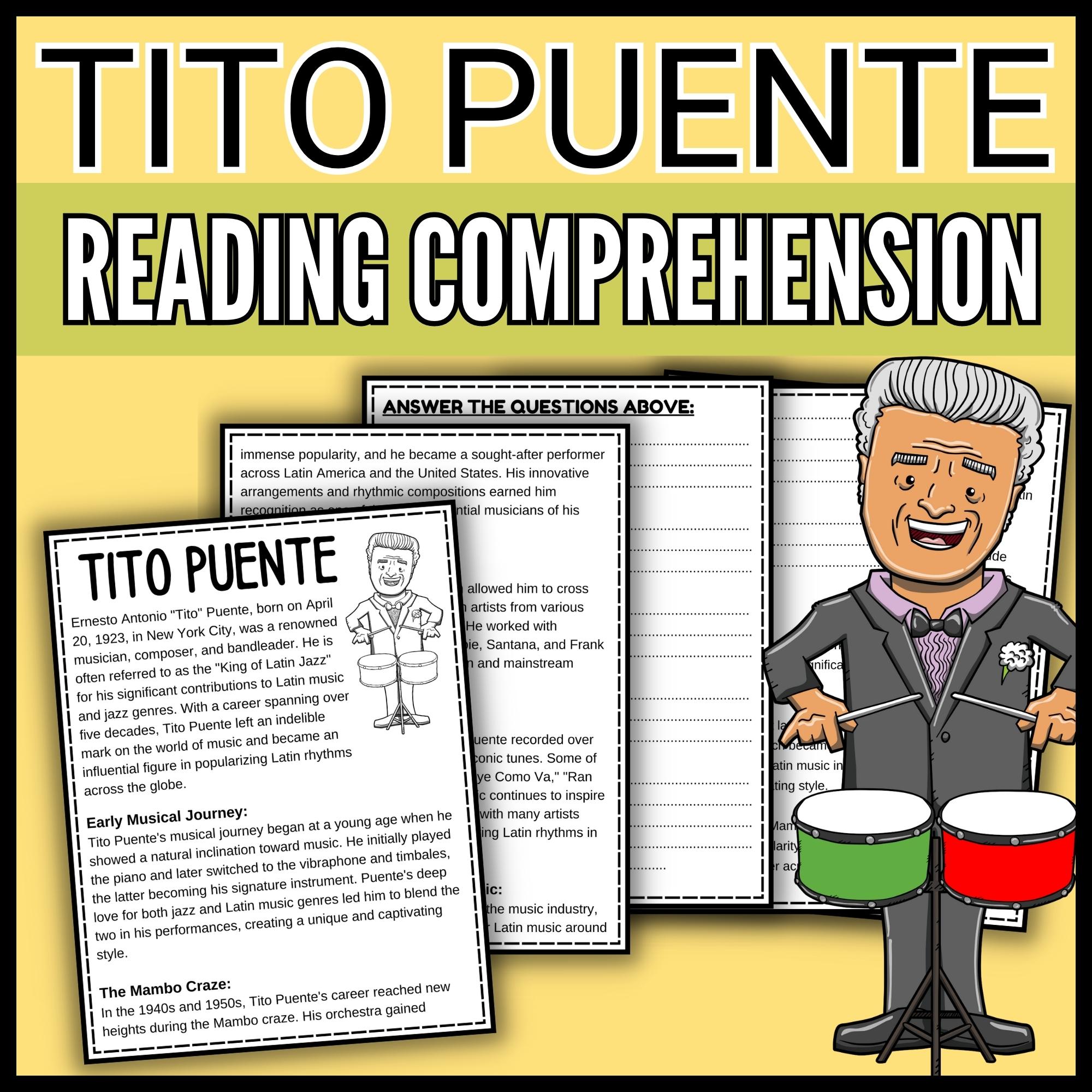 Mario J. Molina Reading Comprehension Passage - Hispanic Heritage Month ...