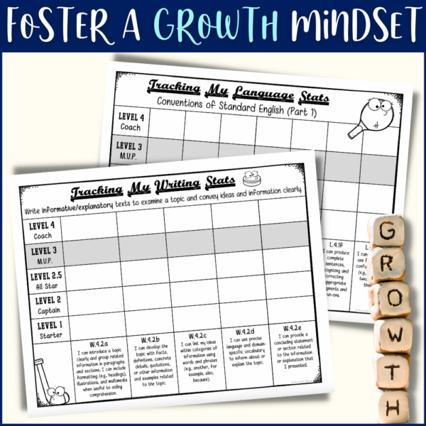 ELA Student Data Tracking Sheets for 4th Grade CCSS - Sports Themed ...