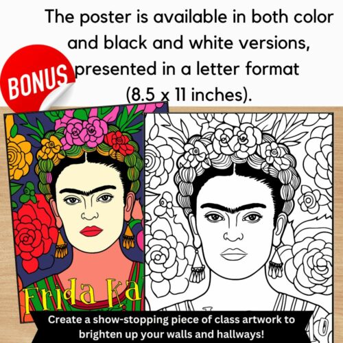 Frida Kahlo Collaborative Poster Mural Project - Hispanic Heritage ...