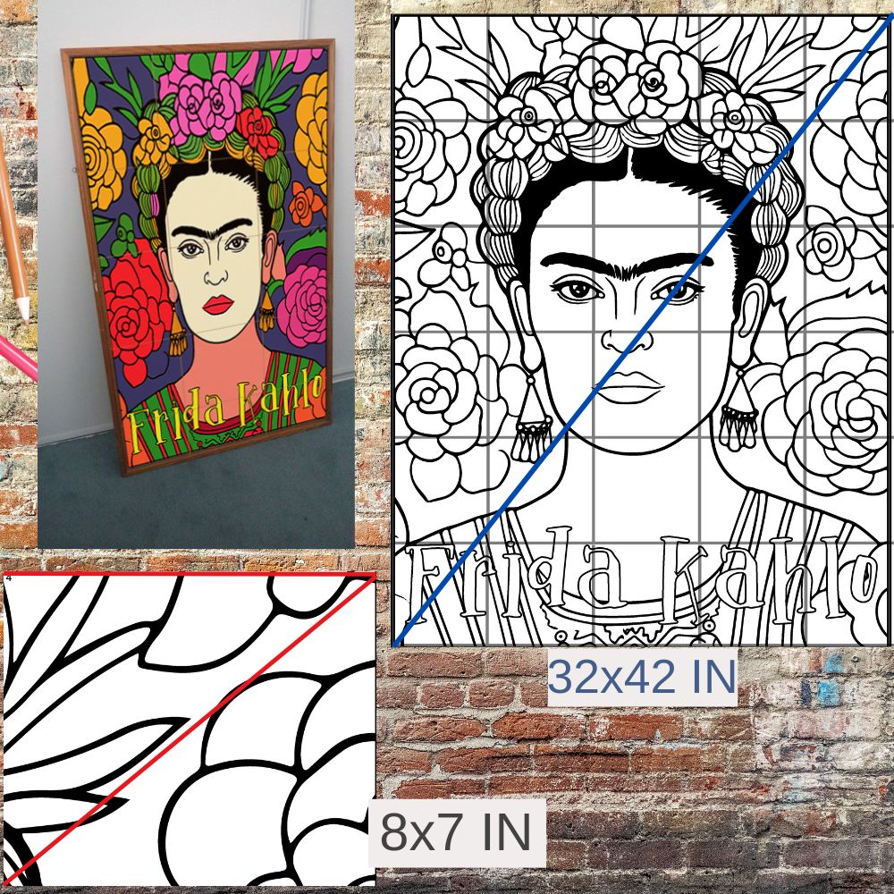 Frida Kahlo Collaborative Poster Mural Project - Hispanic Heritage ...