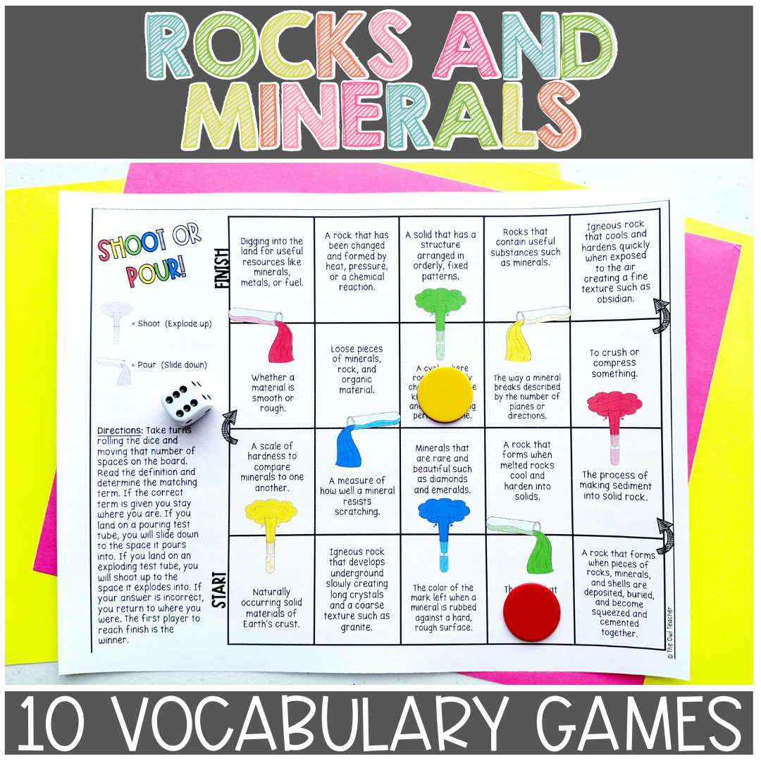 Rocks And Minerals Chart For Kids
