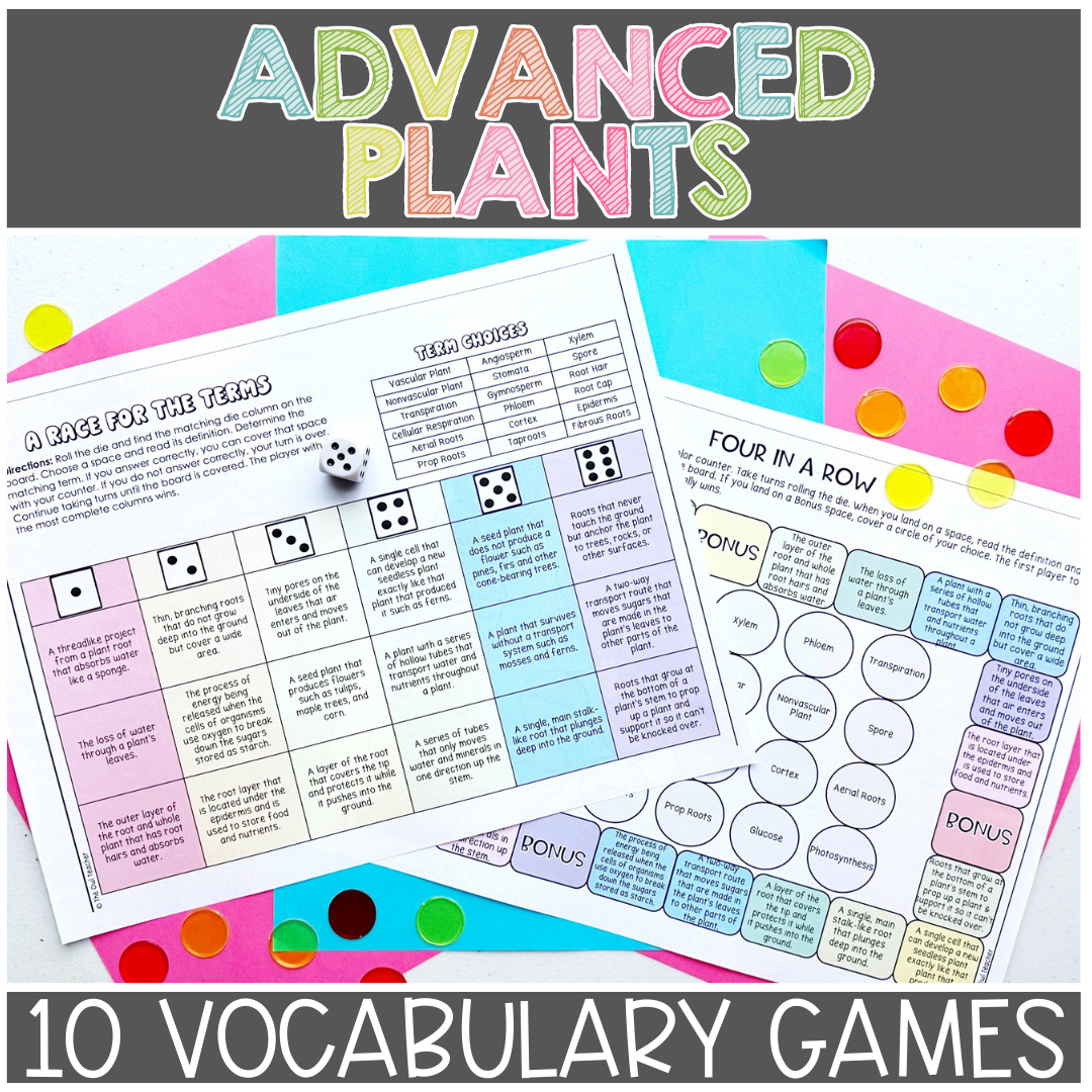 Advanced Plants Vocabulary Games | Made By Teachers