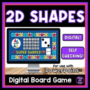 2D Shapes Digital Review Game for PowerPoint™ - Made By Teachers