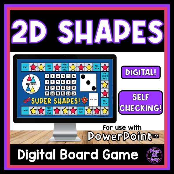 2D Shapes Digital Review Game for PowerPoint™ | Made By Teachers