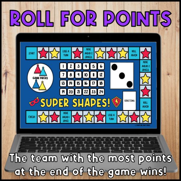 2D Shapes Digital Review Game for PowerPoint™ - Made By Teachers
