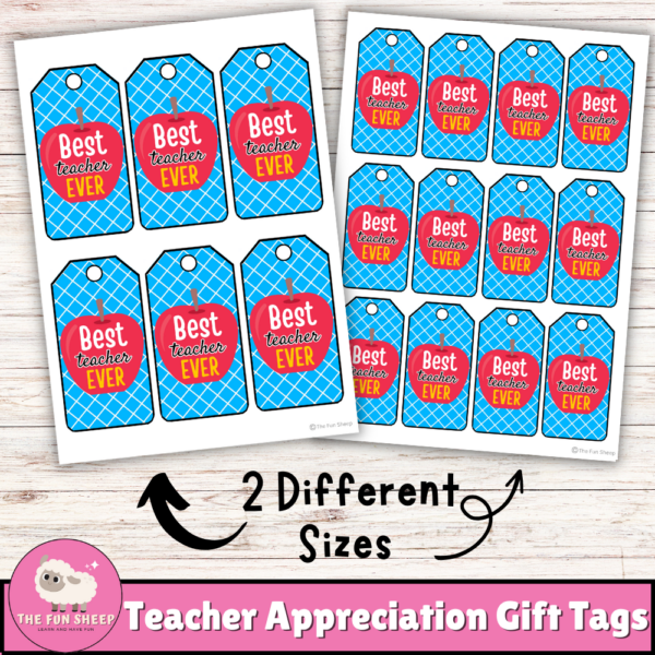 Teacher Appreciation Gift Tags | Treat Tags for Teachers - Teacher ...