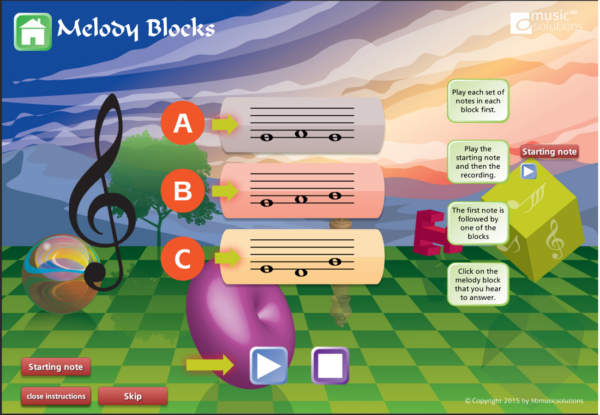 Melody Blocks Bb Version Music Interactive Module | Made By Teachers