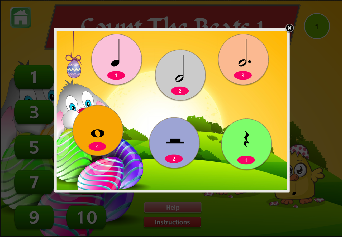 Music Easter Rhythm Challenge Interactive Module | Made By Teachers