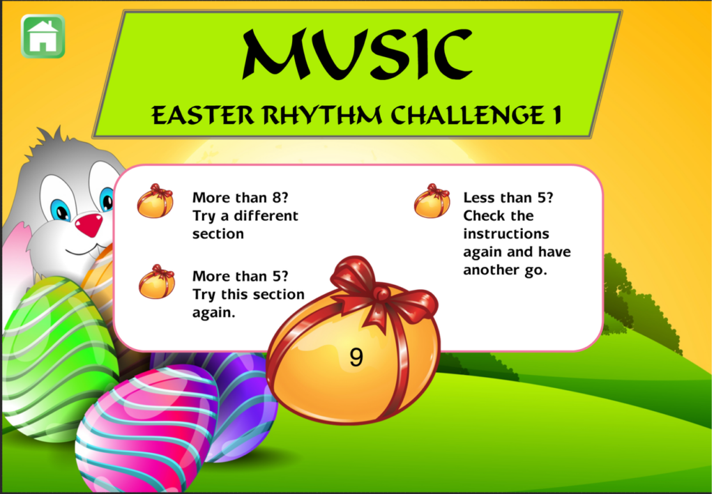 Music Easter Rhythm Challenge Interactive Module | Made By Teachers