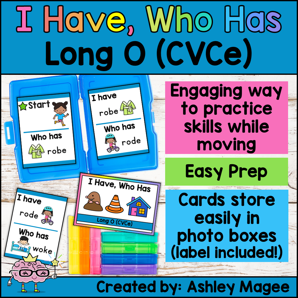 I Have Who Has Long O (CVCe) Words Phonics Game Activity for Practice ...