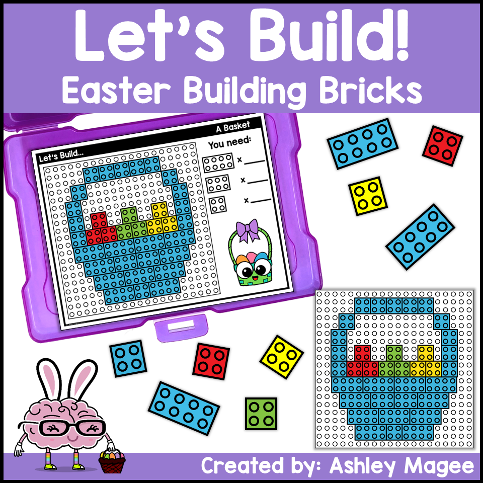 Let's Build - Easter Building Brick Block Mats Fine Motor Center | Made ...