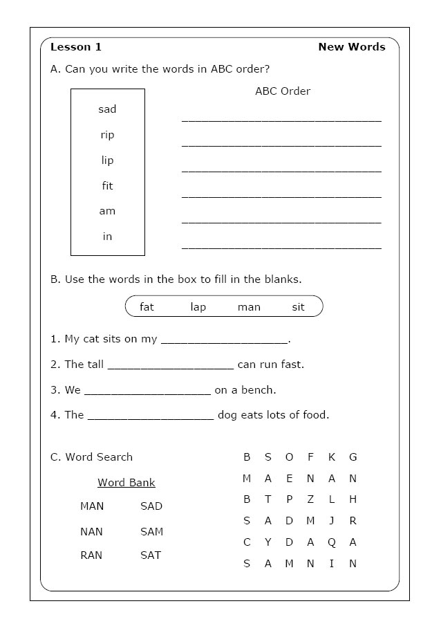Phonics For Reading (First Level) worksheets | Made By Teachers