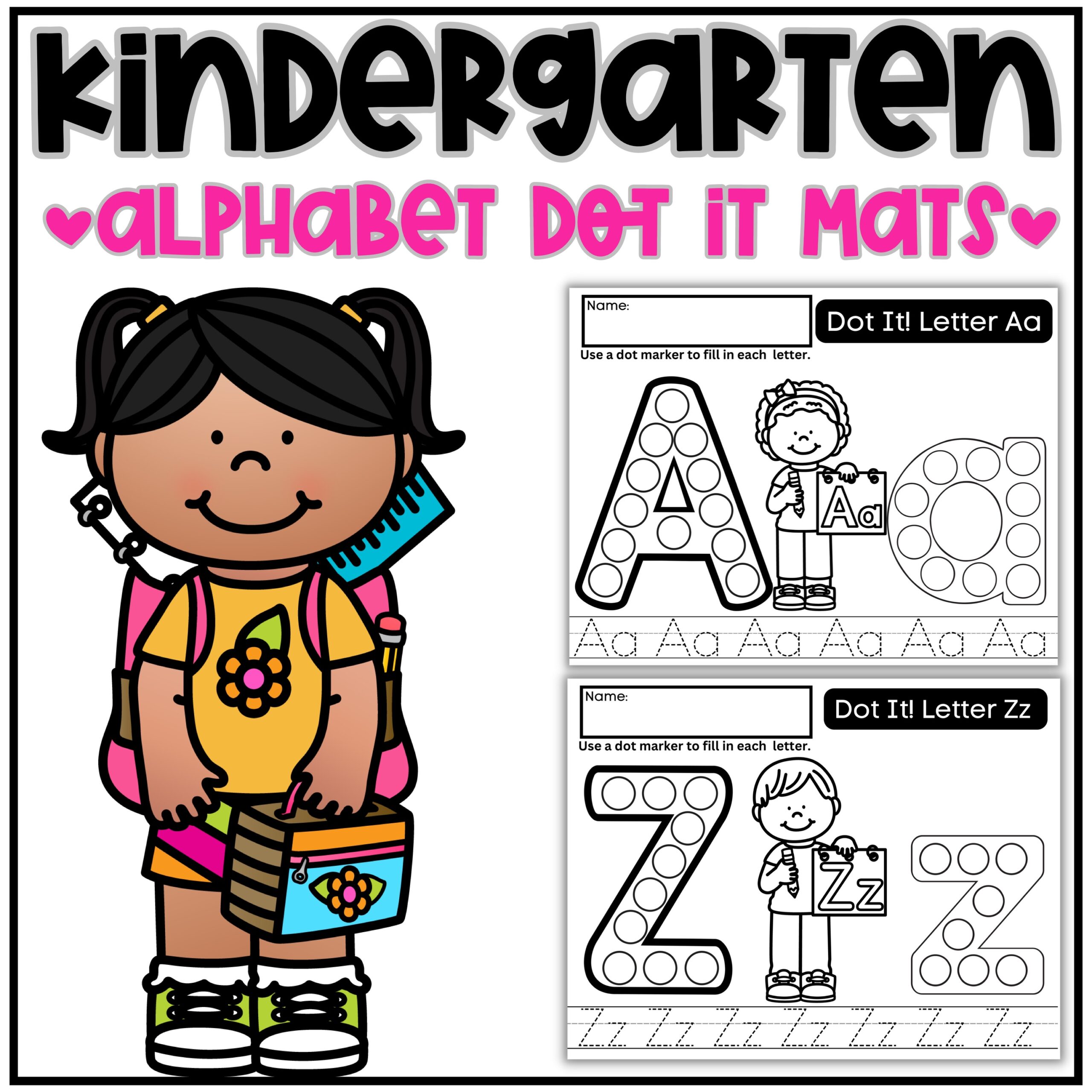 Trace Letters Alphabet Az