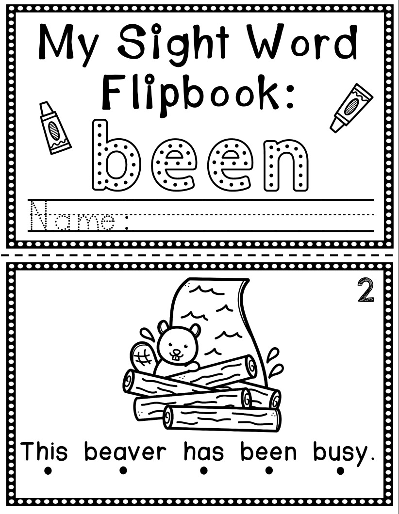 Sight Word Flip Book (Flipbook) - MUST | Made By Teachers