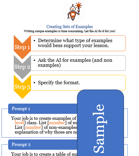 A.I. Prompts for Teachers - How to use ChatGPT and AI Behind the Scenes ...
