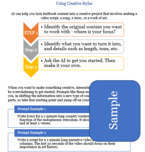 AI Prompt Mini Lessons - More Student uses of text generative AI # ...