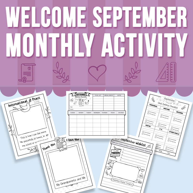 Welcome September Monthly Activity | Made By Teachers