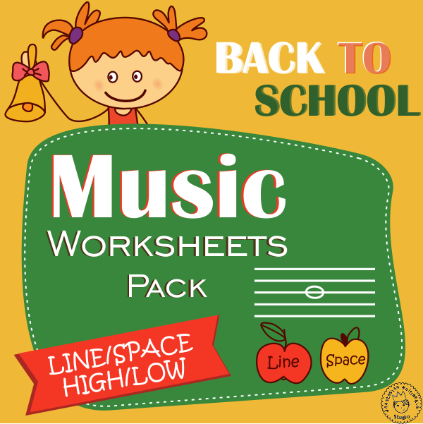 Lines and Spaces Music Worksheets for Back to School | Made By Teachers