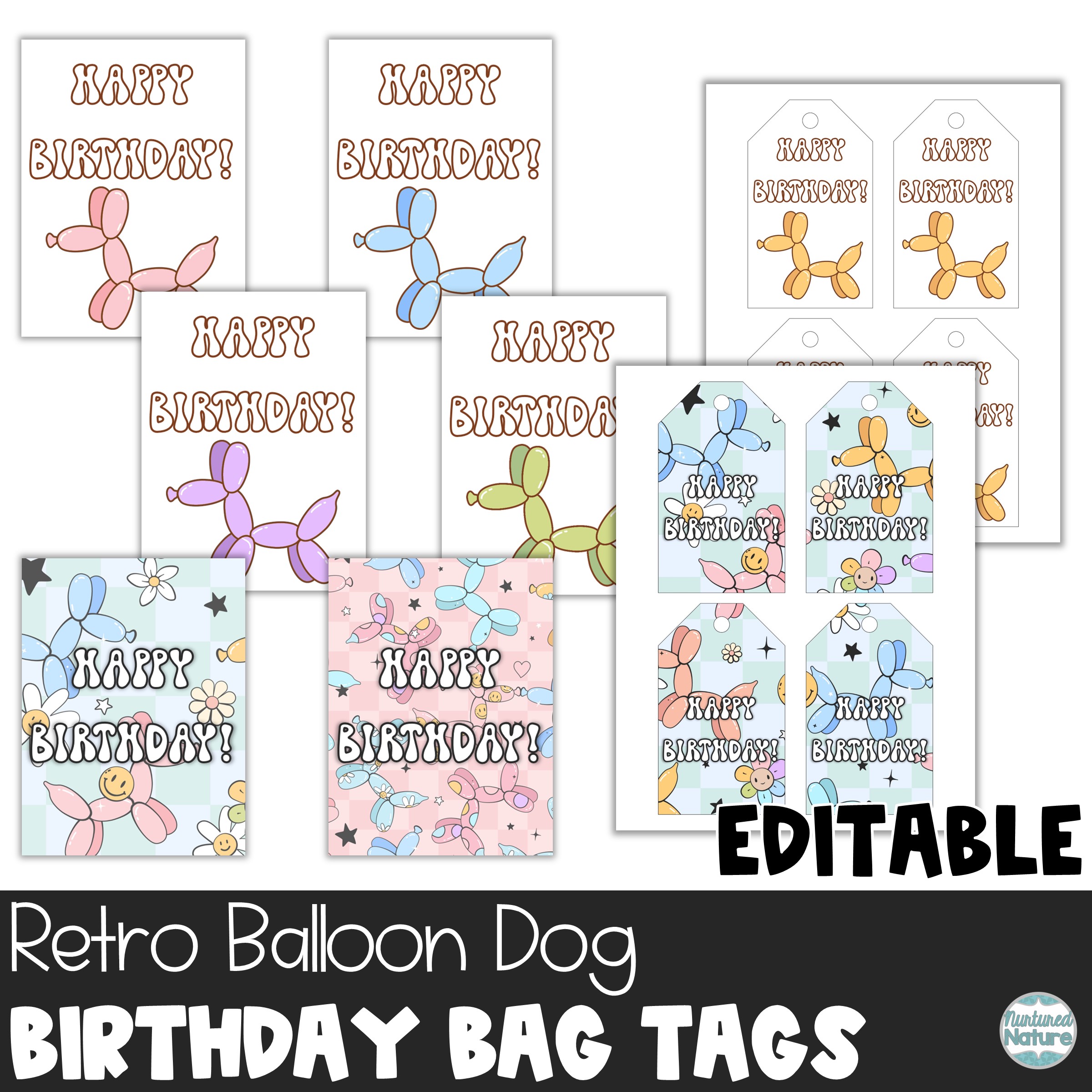 Editable Easter Writing Prompts - Groovy Retro Theme - No Prep April ...