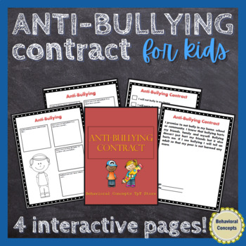 ANTI-BULLYING CONTRACT: Bullying Awareness Month | Made By Teachers