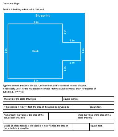 Complete Online Distance Learning 7th Math Scale Drawings 7.GM.4.2 ...