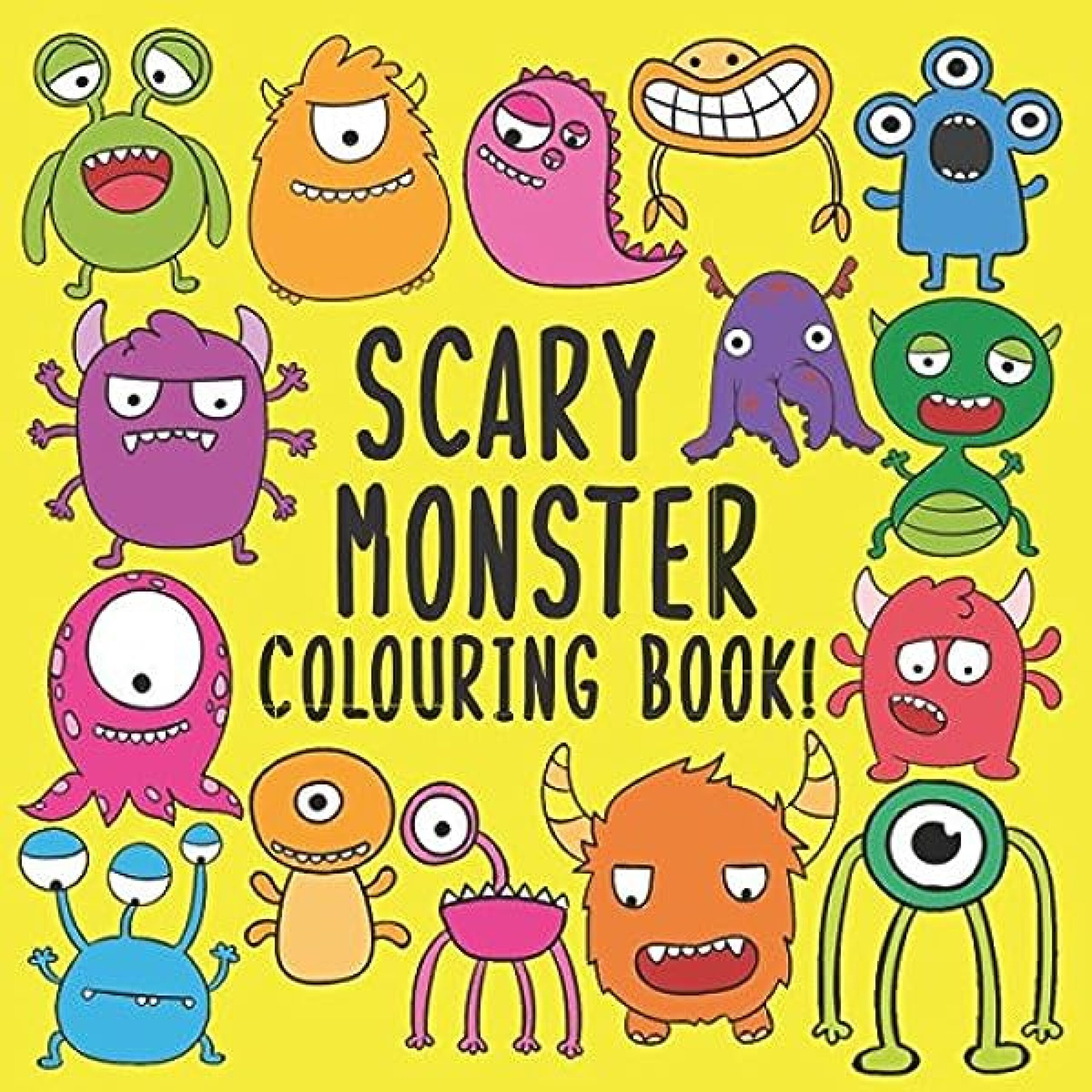Monster Coloring Book: Cute Monster Coloring Pages for Kids | Made By ...