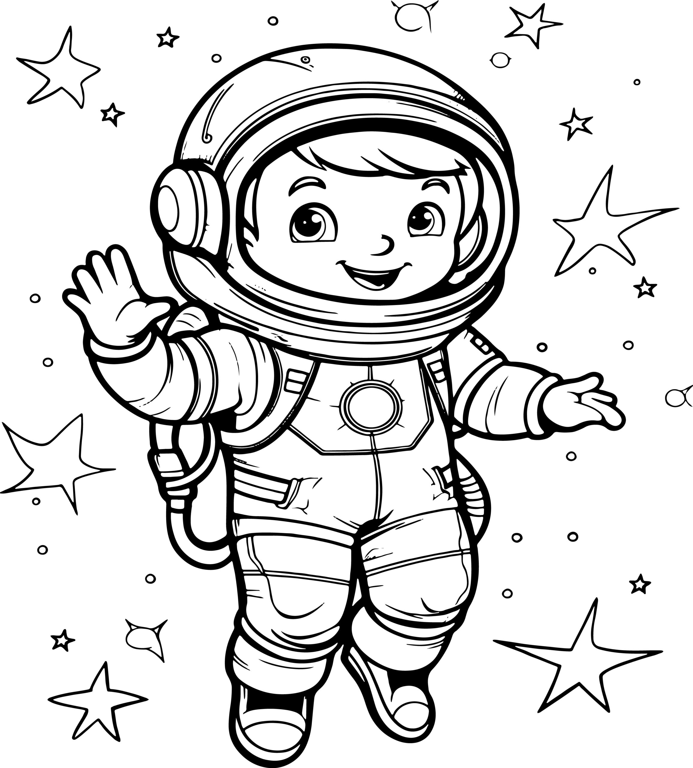 Space Coloring Book for Kids Who Love Outer Space 30 Coloring Pages of ...