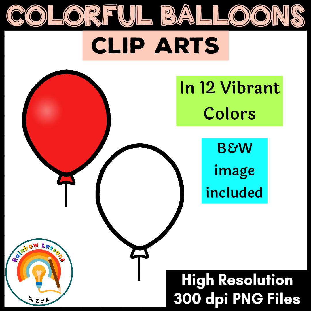 Balloon Clipart | Birthday Balloon Clip Arts | Colorful Balloons ...