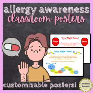 Food Allergy Awareness Classroom Wall Poster / Door Sign | Made By Teachers