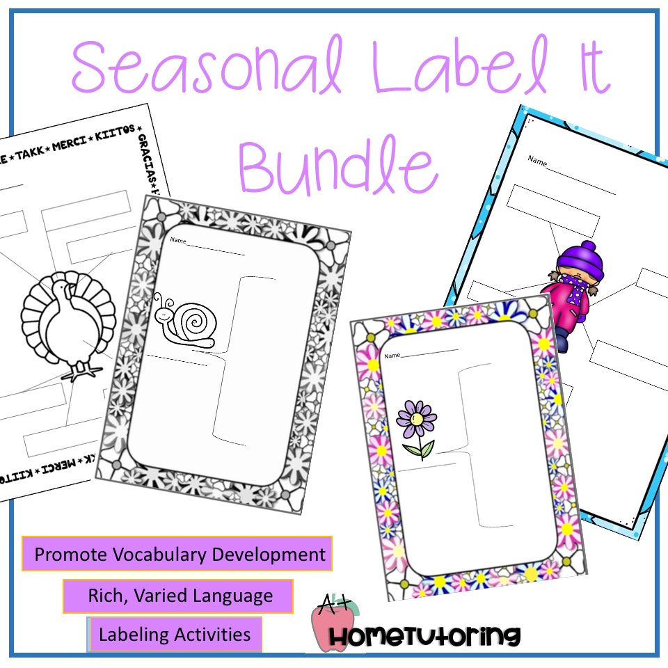 Seasonal Label It Activities Bundle | Made By Teachers