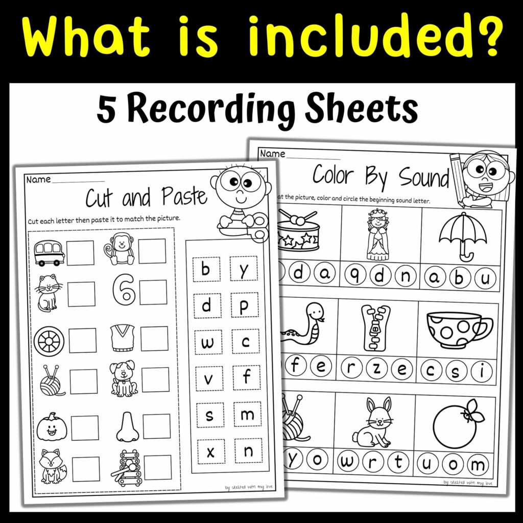 Back To School Beginning Sound Match Game Back To School Alphabet