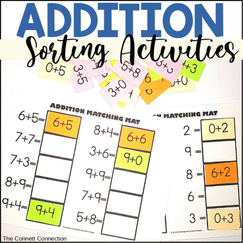 Addition Flash Cards and Sorting Mats for Comparing Sums | Made By Teachers