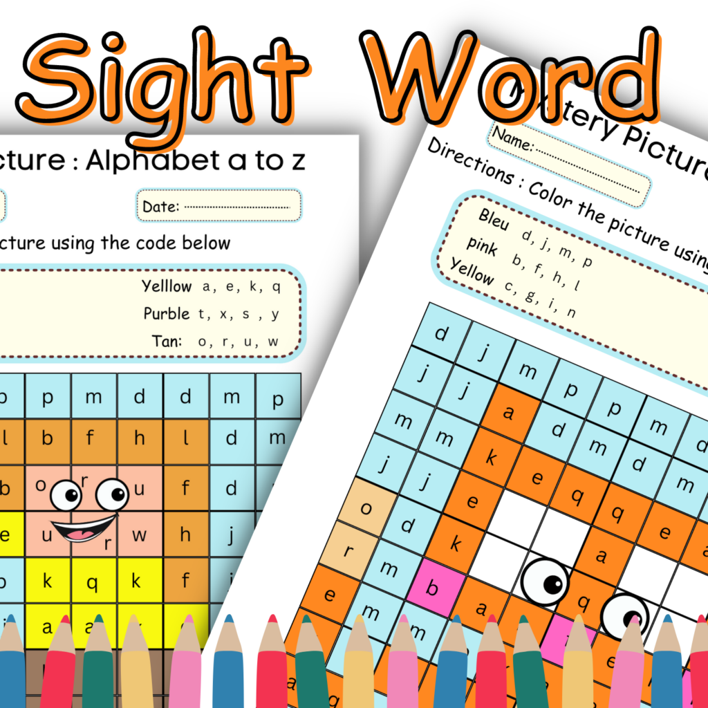 Back to School Sight Word Practice Mystery Coloring Pages Owl,Cat,Boy ...