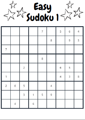 Sudoku Puzzles Easy 9x9 | Made By Teachers