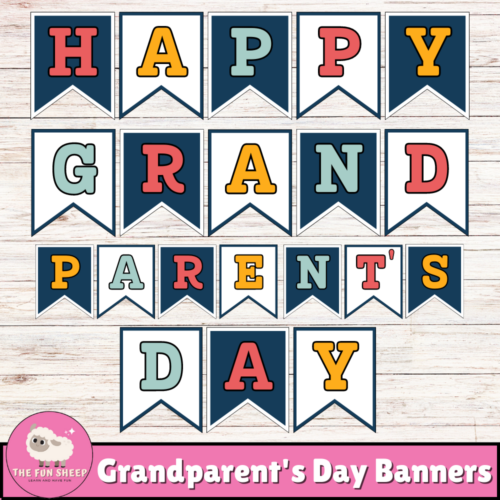 Grandparent's Day Banners | Happy Grandparent's Day Party DIY Decor ...