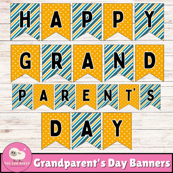 Grandparent's Day Banners | Happy Grandparent's Day Party DIY Decor ...