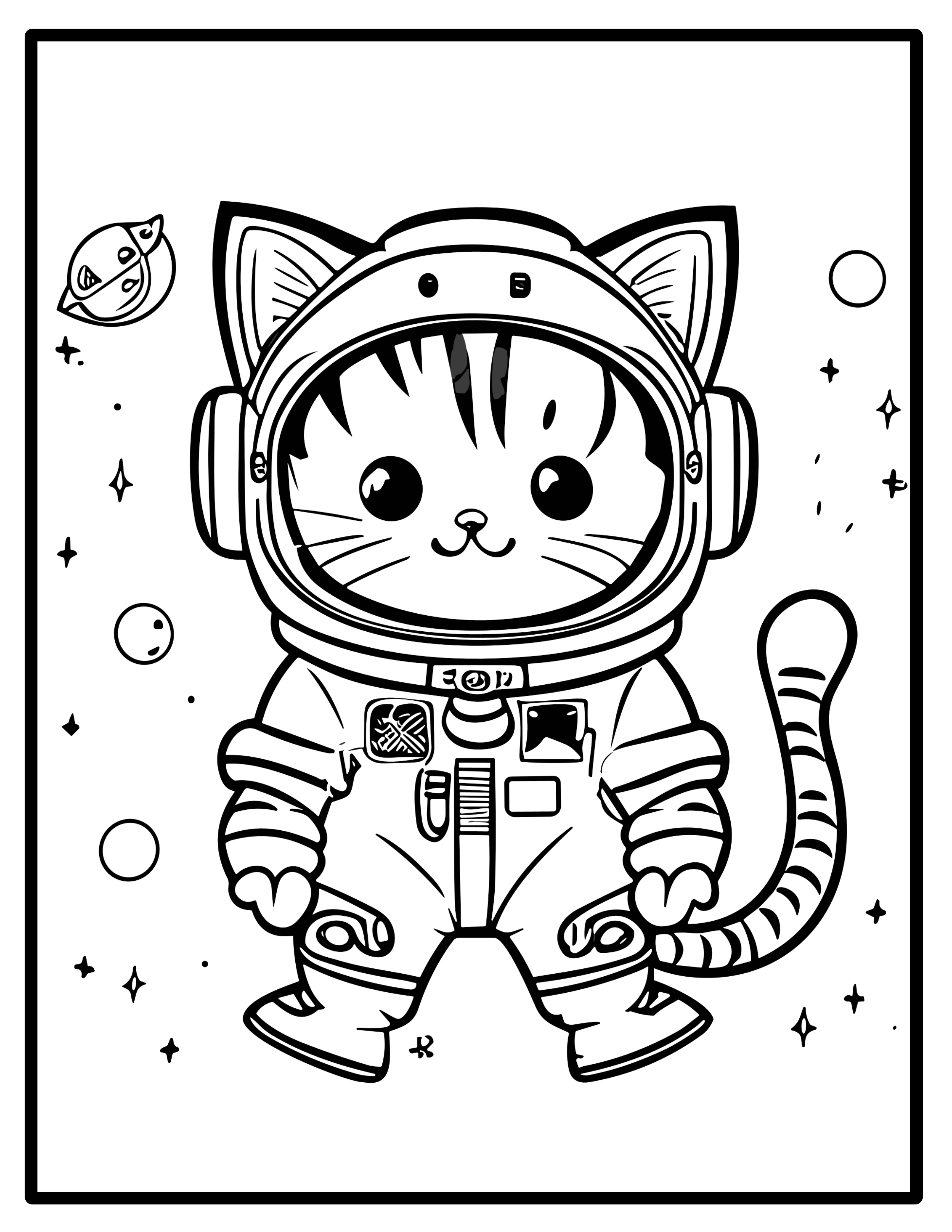Galactic Adventures: A Space Coloring and Activity Book for Kids (Ages ...
