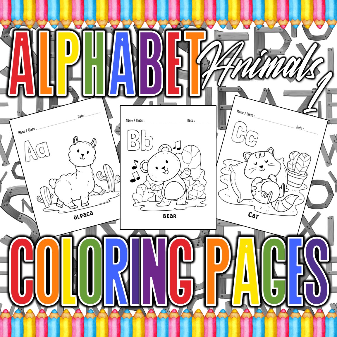 Alphabet Animals (1) Coloring Pages | Made By Teachers