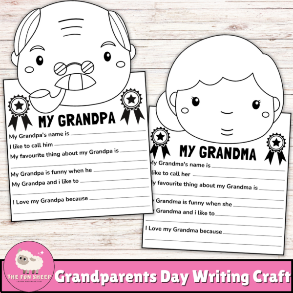 Grandparent’s Day Writing Craft | Grandparents Day keepsake Writing ...