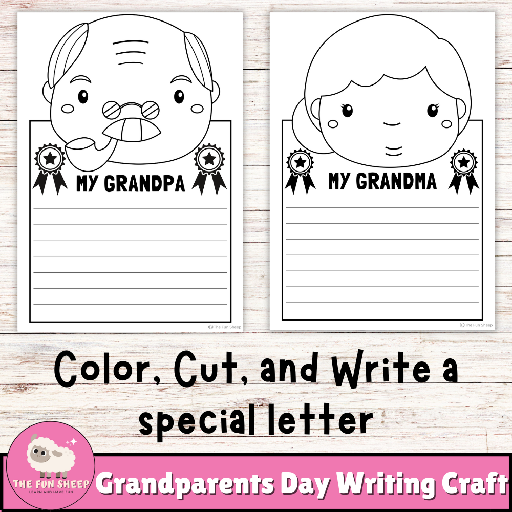 Grandparent’s Day Writing Craft | Grandparents Day keepsake Writing ...