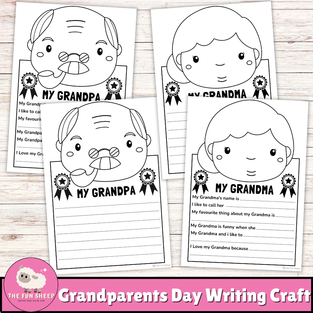 Grandparent’s Day Writing Craft | Grandparents Day keepsake Writing ...