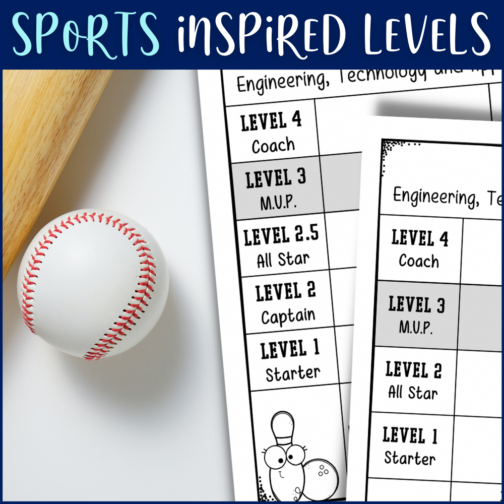 Science Student Data Tracking Sheets for 5th Grade NGSS - Sports Themed ...